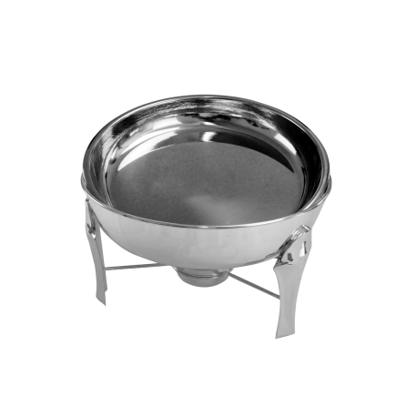 Rechaud com Cuba Inox Redondo