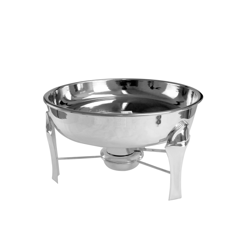 Rechaud com Cuba Inox Redondo